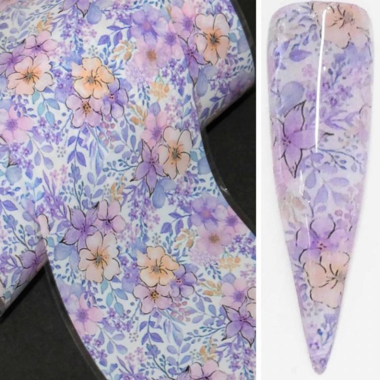 Flower Nail Transfer Foil Design 1 – Smileys Glitter Store