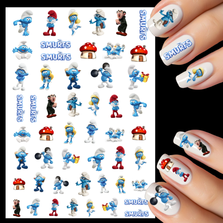 The Smurfs Nail Art Water Decals, The Smurfs Water Decals, The Smurfs ...