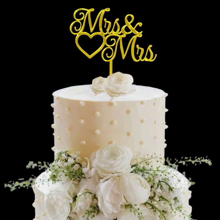 Mrs & Mrs Wedding Cake Toppers, Female Gay Wedding Cake Toppers ...
