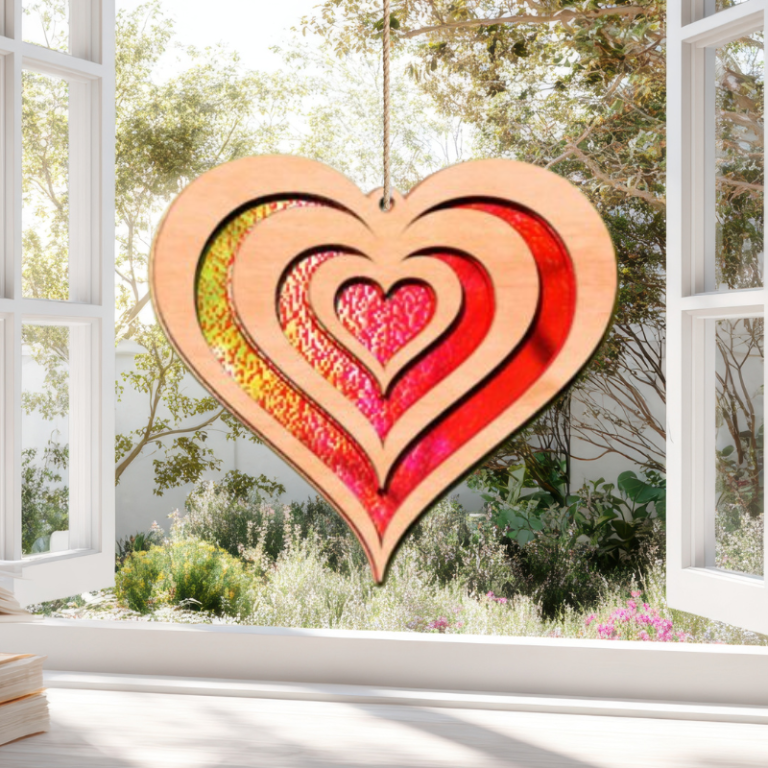 3 Hearts Resin Art Templates Heart Wood Cut Outs Love Heart Suncatcher ...