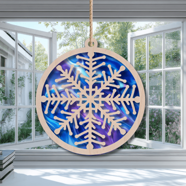 Snowflake Wood Cut Outs Snowflake Resin Art Templates Snowflake ...