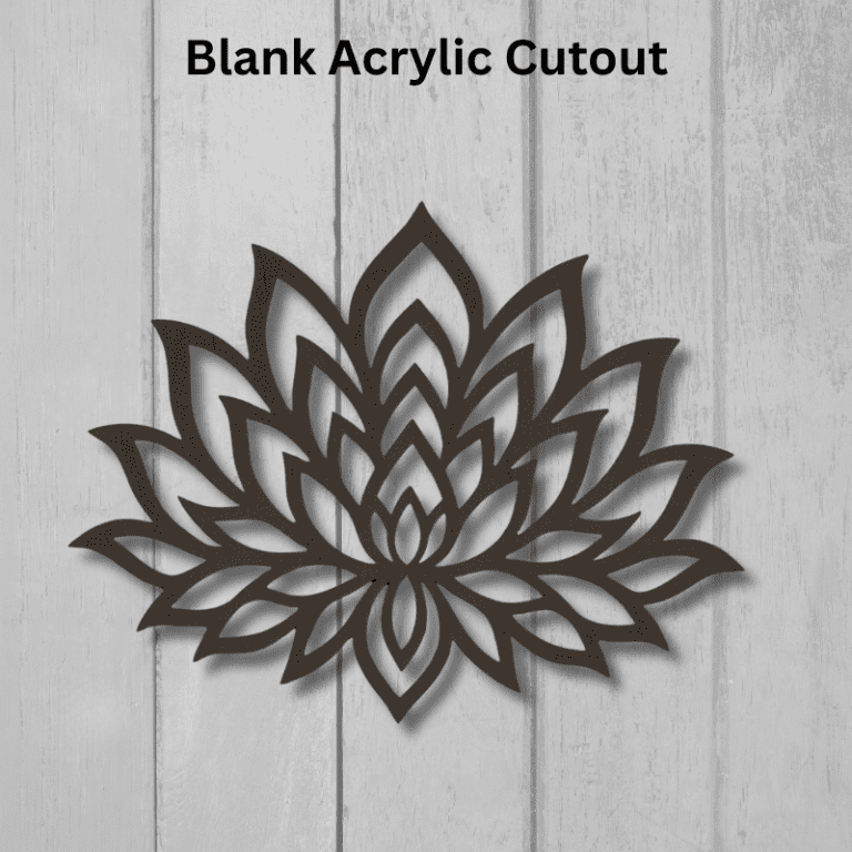 Tropical Lotus Flower Wood Template Resin Art Templates Abstract Wood ...